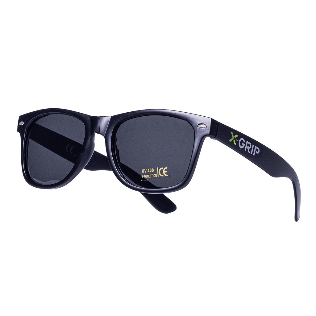 X-Grip Sunglasses - Black Frames with UV Protection